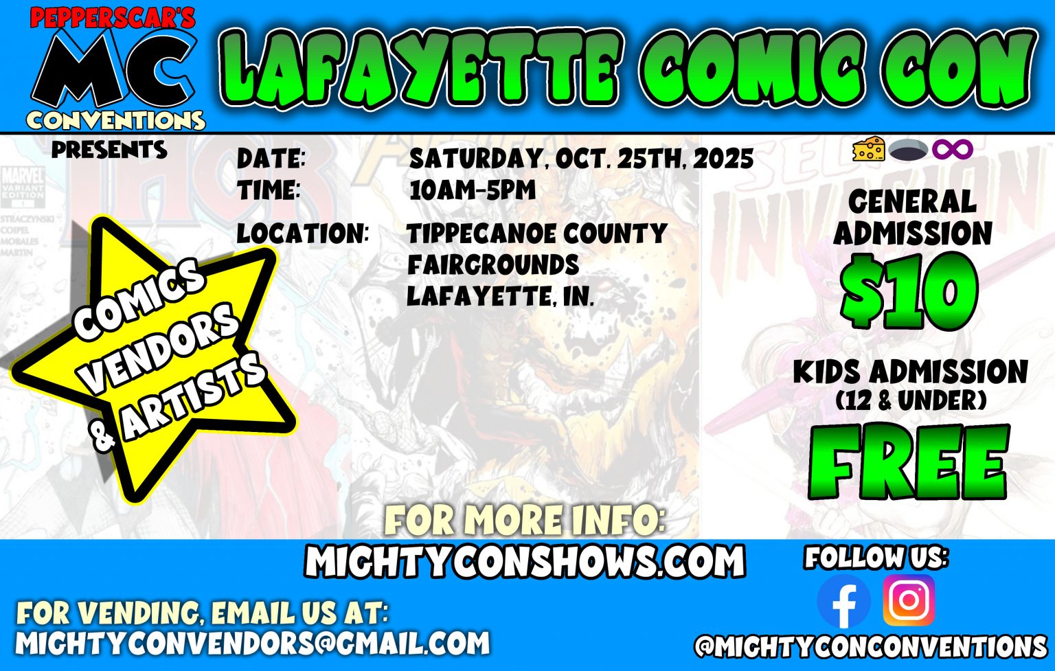 LAFAYETTE COMIC CON - PepperScars MC Conventions